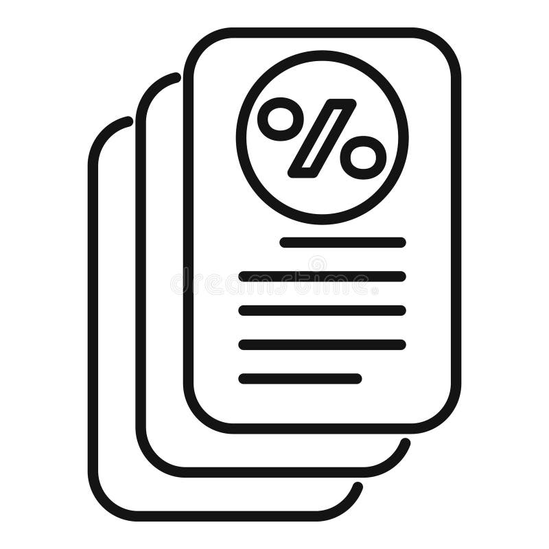 Stack of Documents for Calculating Interest Rate Percentage Stock ...