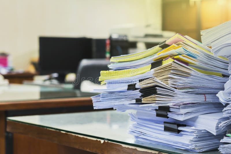 Stack of Files stock image. Image of archive, isolated - 8364903