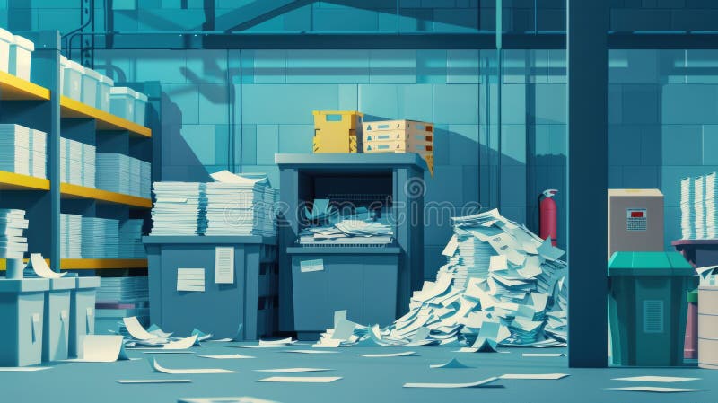 A Stack of Documents or Files Scattered on the Ground, Possibly ...