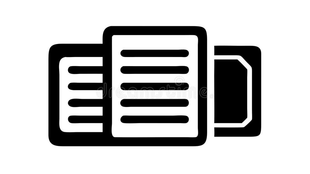 Stack of Documents Icon: Official Papers Business Files, Vector Design ...