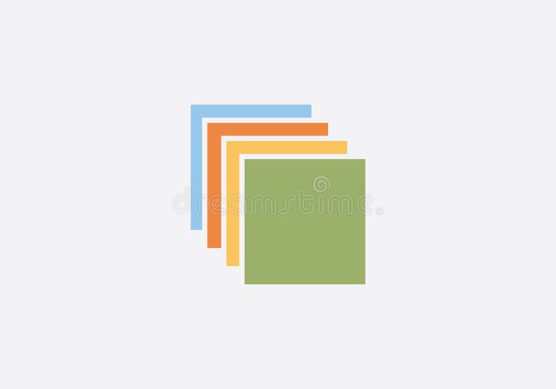 Stack of Documents Icon and Symbol Vector Illustration Template on ...