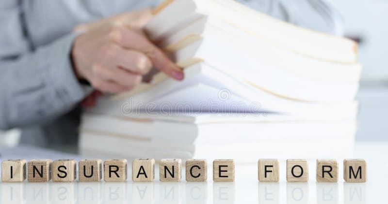 Insurance Forms and Normative Acts and Forms of Documents Stock Video ...