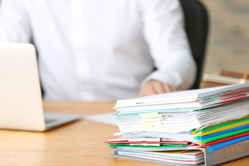 Stack of documents stock image. Image of office, work - 8634005