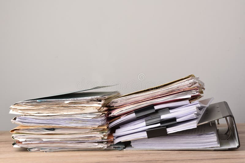 Stack of documents stock image. Image of organize, documentation - 18599939