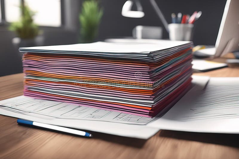 Office Documents on the Table.office Documents on the Table Stock ...