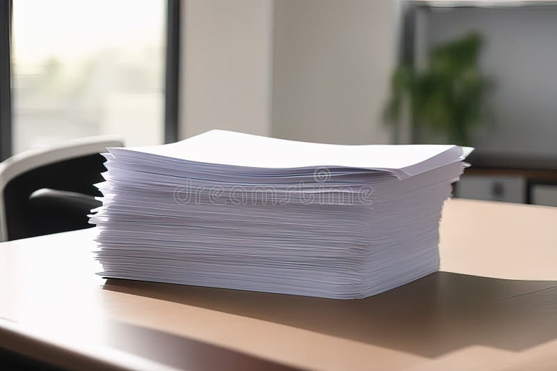 Stack of Documents on Table in Officestack of Documents on Table in ...