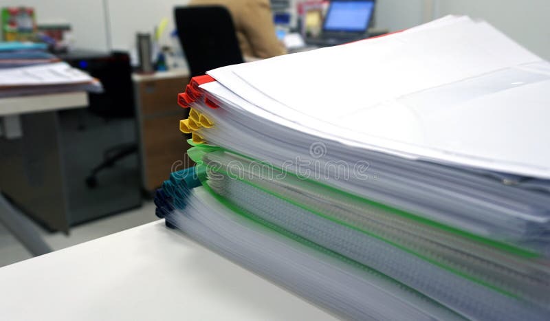 Stack of documents stock image. Image of desk, message - 56014435