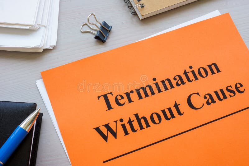 Stack of Documents about Termination without Cause. Stock Image - Image ...
