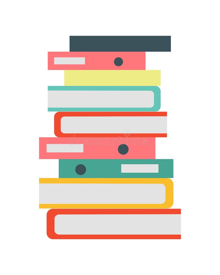 Stack of Documents Vector Flat Design on White. Stock Vector ... Stack of Documents Vector Flat Design on White. Stock Vector ...