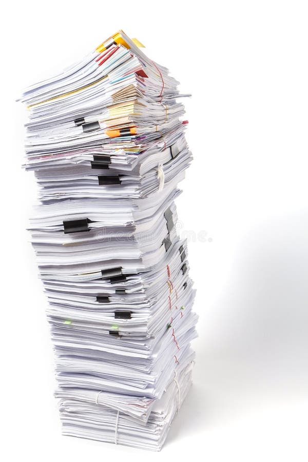 Stack of Documents Isolated on White Background. Documents Pile Stock ... Stack of Documents Isolated on White Background. Documents Pile Stock ...