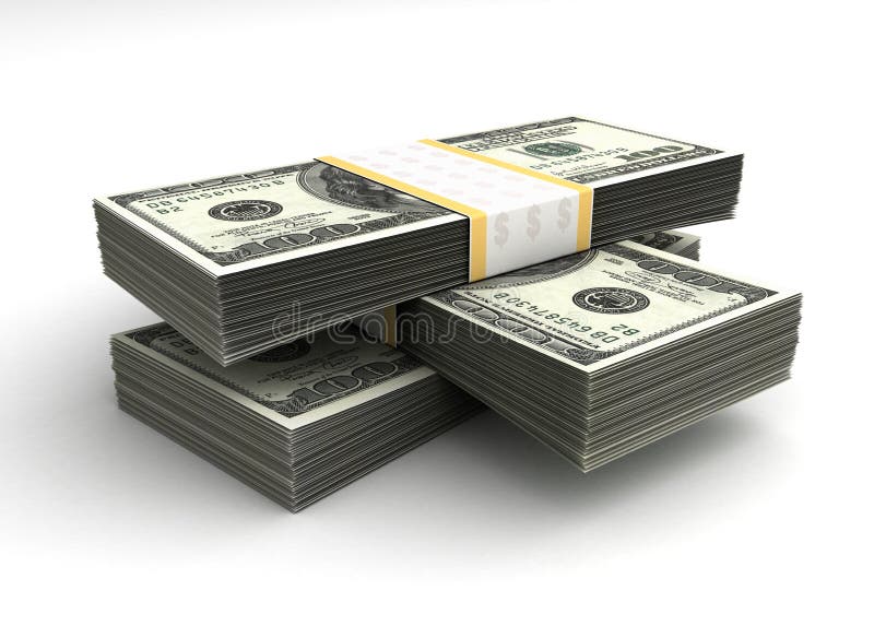 Stack of Dollar stock illustration. Illustration of generated - 25634648