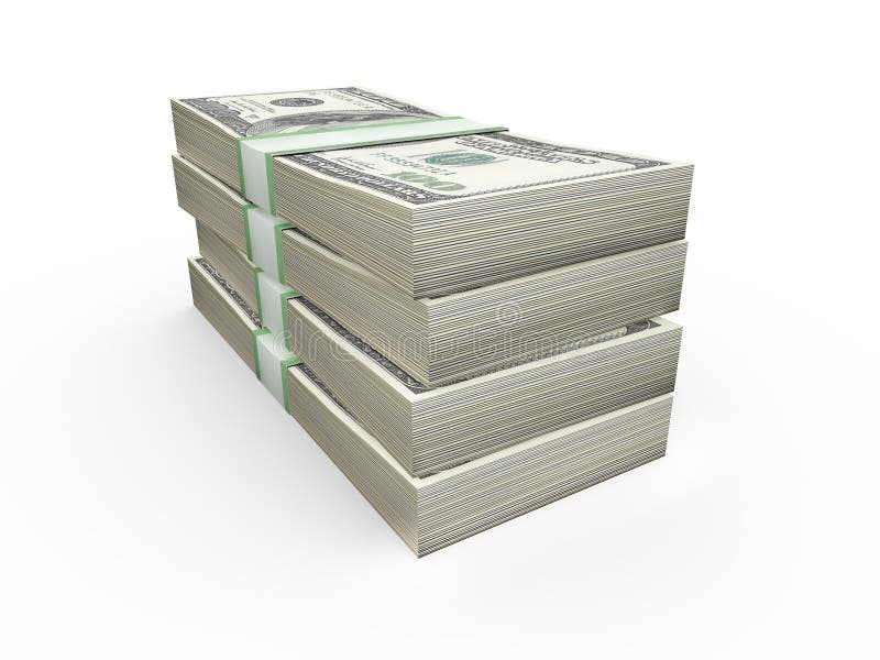 Stack of Dollar Bills stock image. Image of object, saving - 31773035