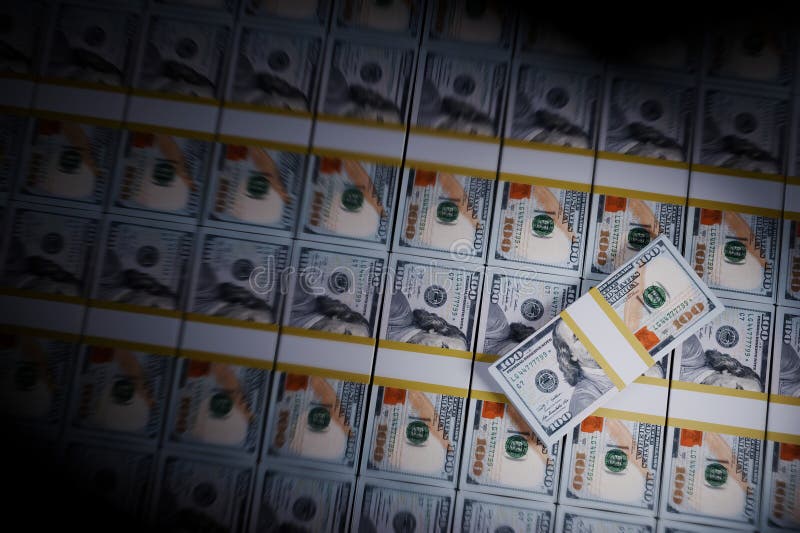 Stack of dollar money stock illustration. Illustration of isolated ...
