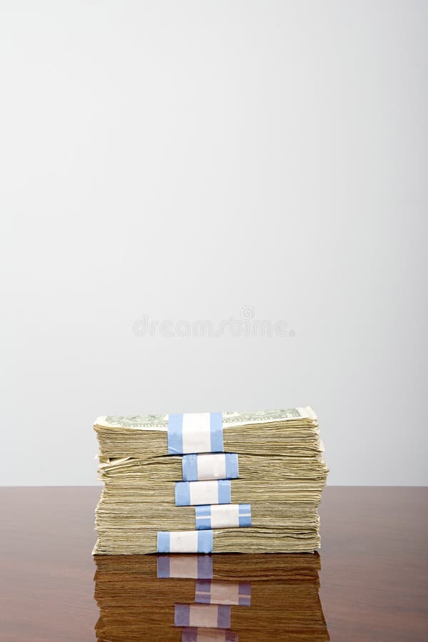 Stack of dollar notes stock photo. Image of corporate - 62562358