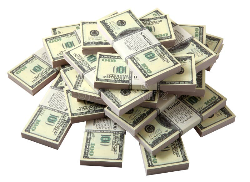 Hundred Dollar Bill Stacks stock photo. Image of abundance - 30816100