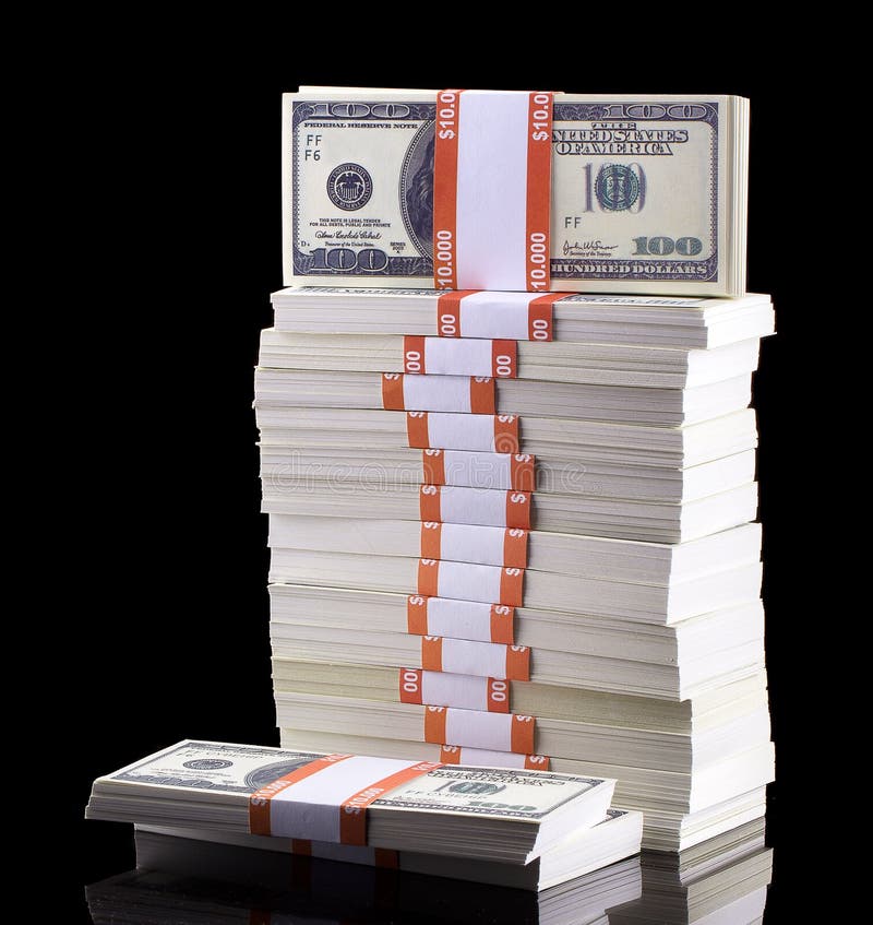Stack of dollars stock photo. Image of business, abundance - 39133480