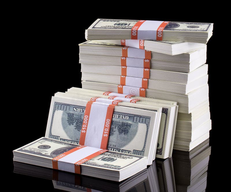 Stack of dollars stock image. Image of group, background - 39134493