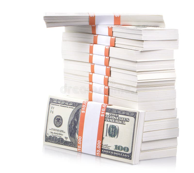 Stack of dollars stock image. Image of loan, banking - 39060195