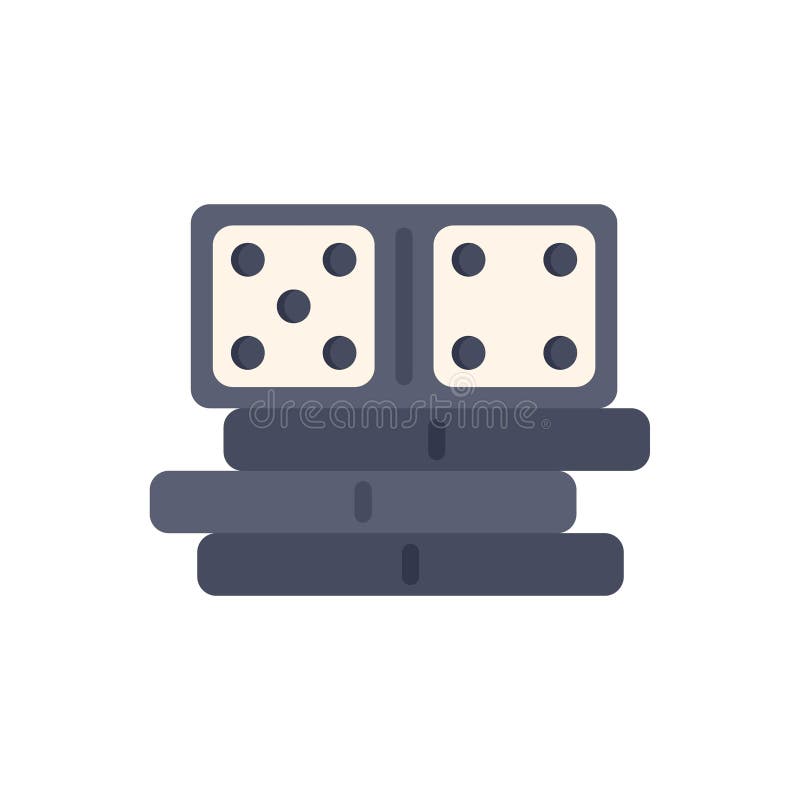 Stack of Dominoes Tiles for Board Game Playing Stock Vector ...