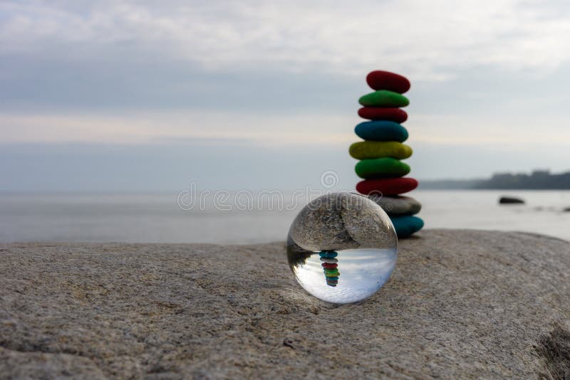 Stack of dyed stones stock photo. Image of concept, compound - 100104830