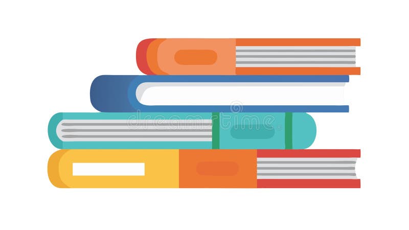 Stack of Educational Books Colorful Reading Materials, School Library ...