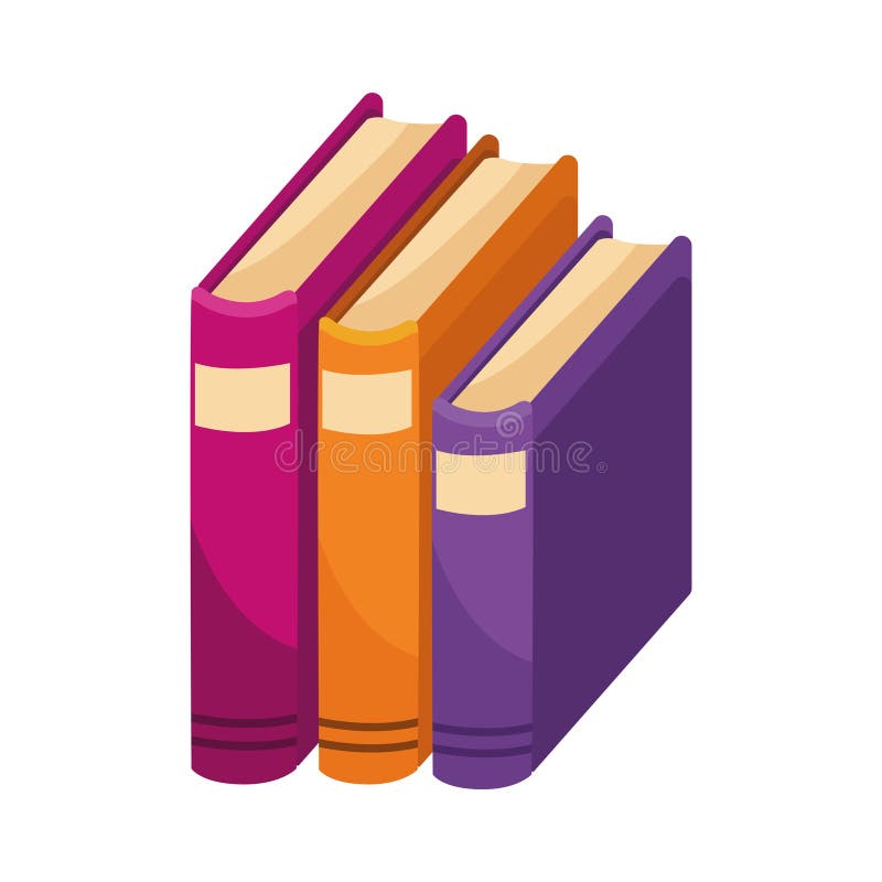 Stack of Educational Books stock vector. Illustration of study - 358034192