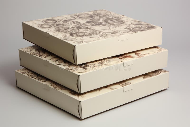 Stack of Elegant Patterned Boxes Stock Photo - Image of cardboard ...