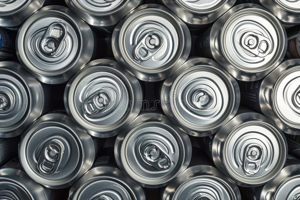 Stack of Empty Aluminum Cans Stock Image - Image of recycle, waste ...