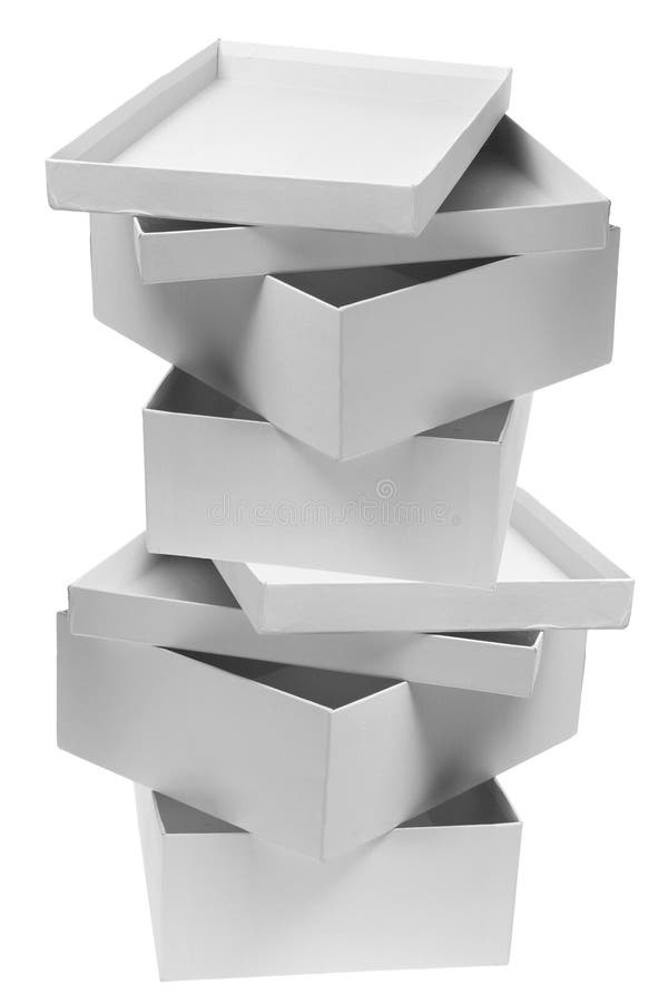Stack of Empty Boxes stock photo. Image of shot, packaging - 19598408