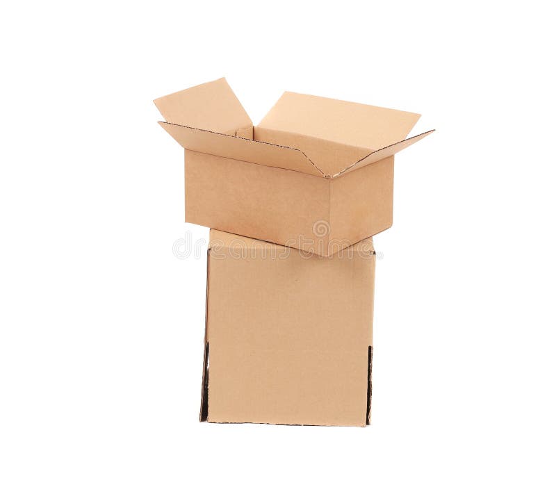 Stack of empty boxes. stock image. Image of freight, office - 43429849