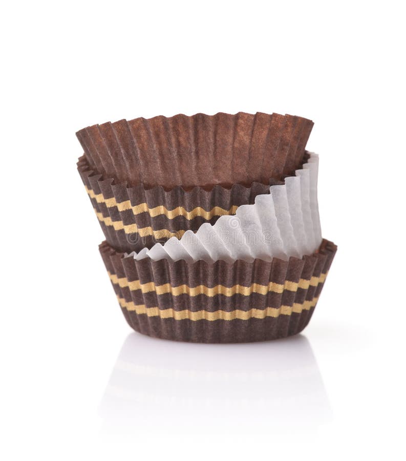 Stack of Empty Candy Paper Cups Stock Image - Image of empty, case ...
