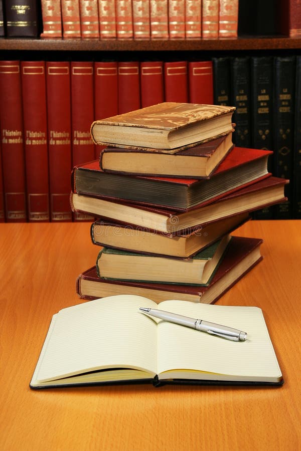 Stack of Encyclopedia Books Stock Image - Image of encyclopedic ...