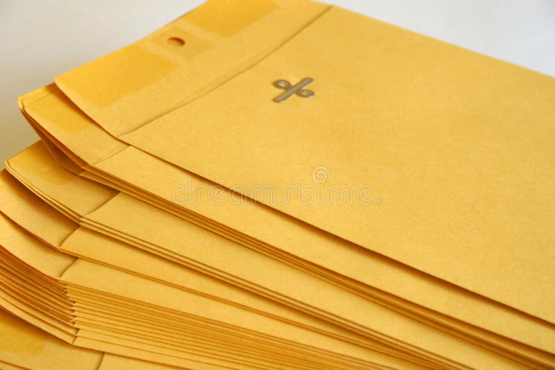 Stack of envelopes stock image. Image of mail, manilla - 1649435