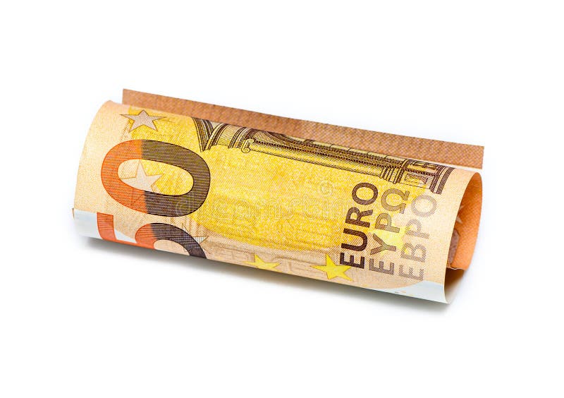 Stack of 50 Euro Banknotes stock image. Image of single - 320039739