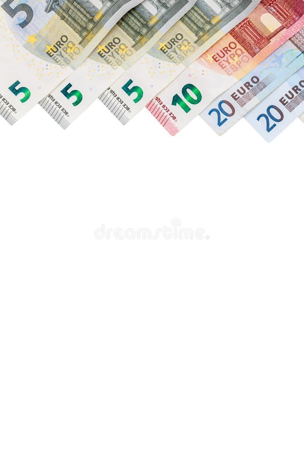 Stack of Euro banknotes . stock image. Image of paths - 73021929