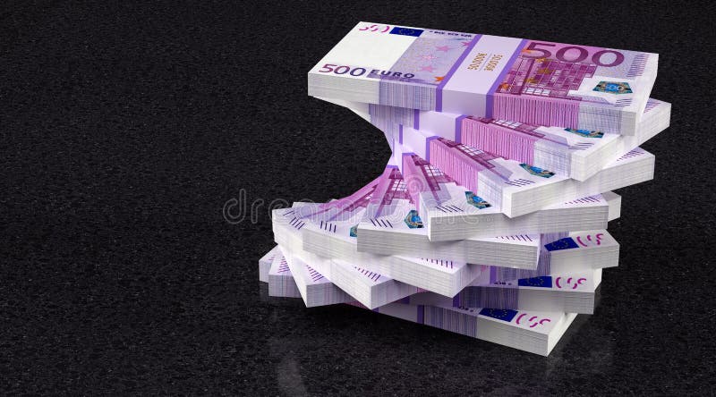 Stack of 50 Euro banknotes stock photo. Image of growing - 144692276