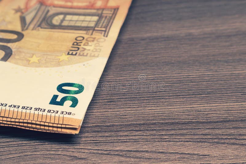 Stack of 50 Euro banknotes stock photo. Image of growing - 144692276