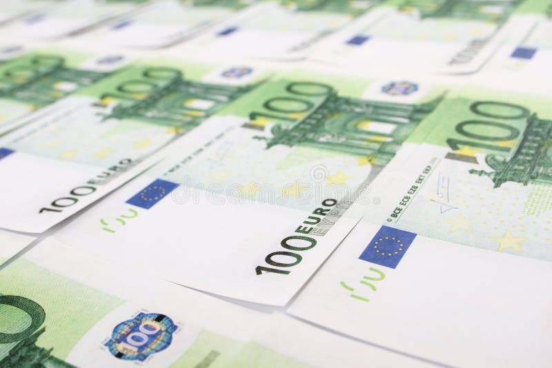 Stack of 100 euro bills stock photo. Image of note, backgrounds - 34168502