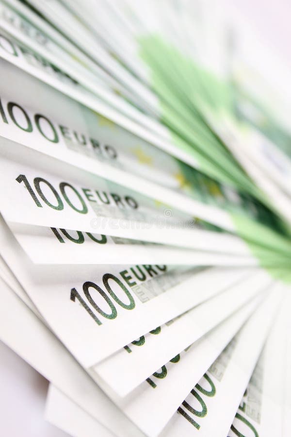 Stack of 100 euro bills stock photo. Image of currency - 34168514