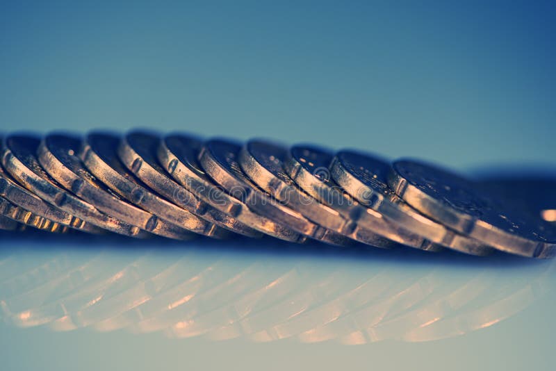 Stack of euro cent coins stock photo. Image of background - 243402800