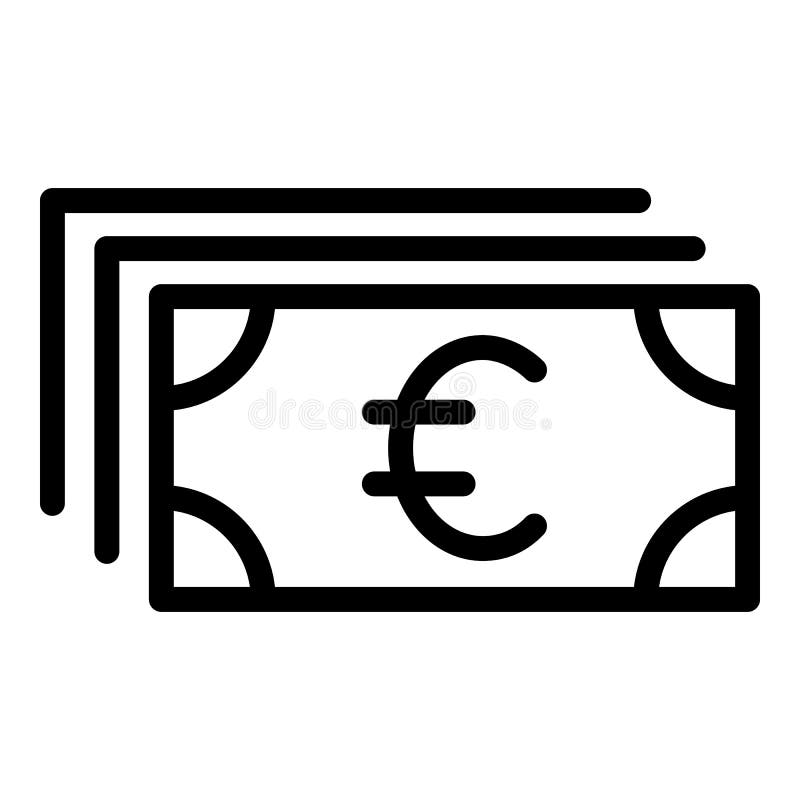 Stack Euro Notes Icon Stock Illustrations – 207 Stack Euro Notes Icon ...