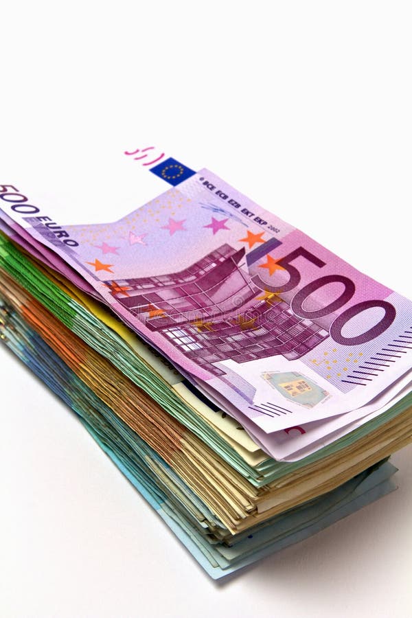 Stack of euro money stock image. Image of provisions - 37030701