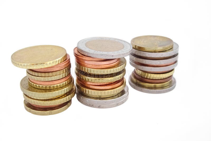 Stack of European Euro Coins Stock Image - Image of paying, poor: 118232001