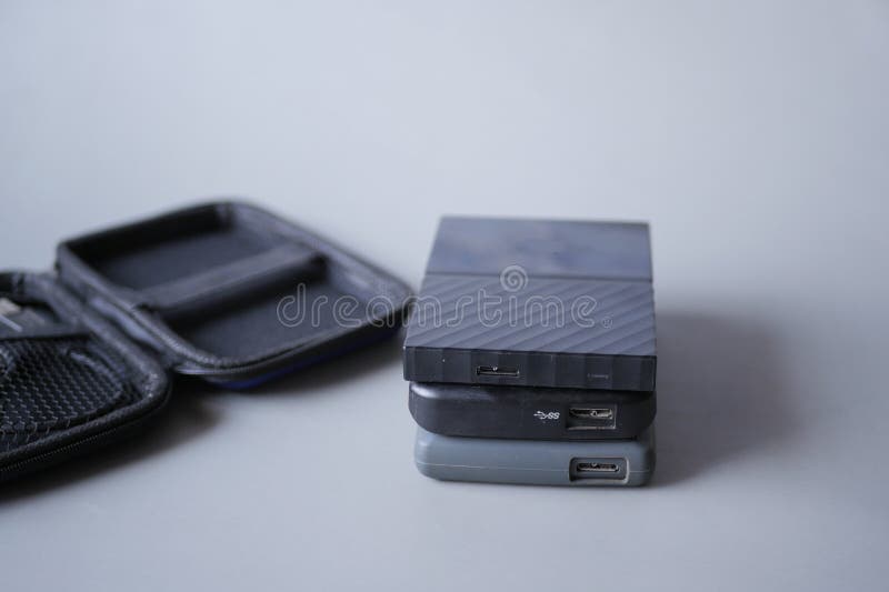 HDD - Stack of External and Internal Laptop Hard Disk Drives Isolated ...