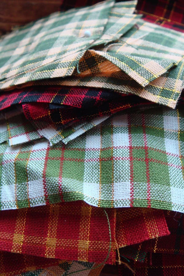 Stack Of Fabric For Quilting Stock Image - Image: 9533185