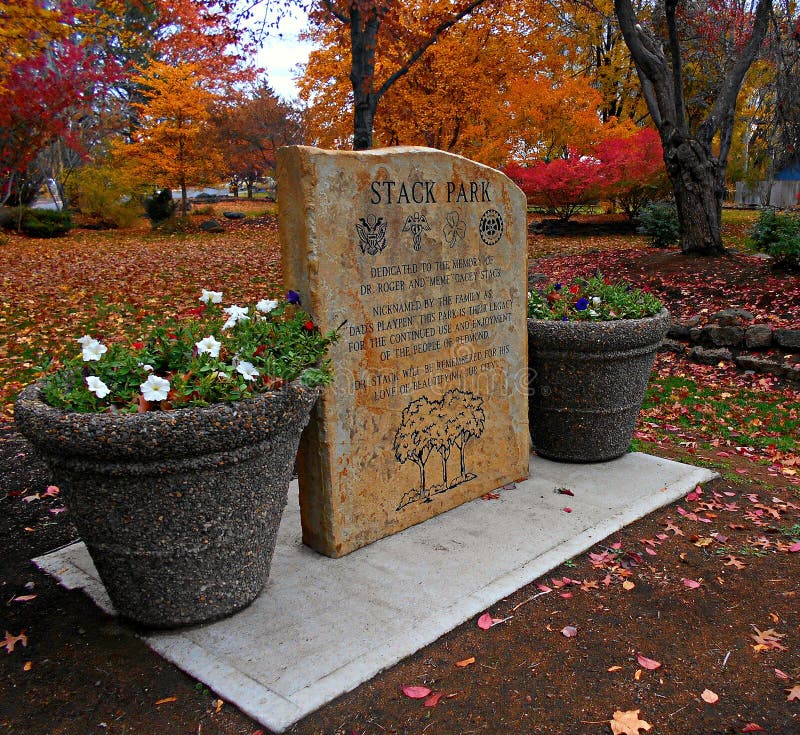 Stack in the Fall editorial stock image. Image of sign - 97835334