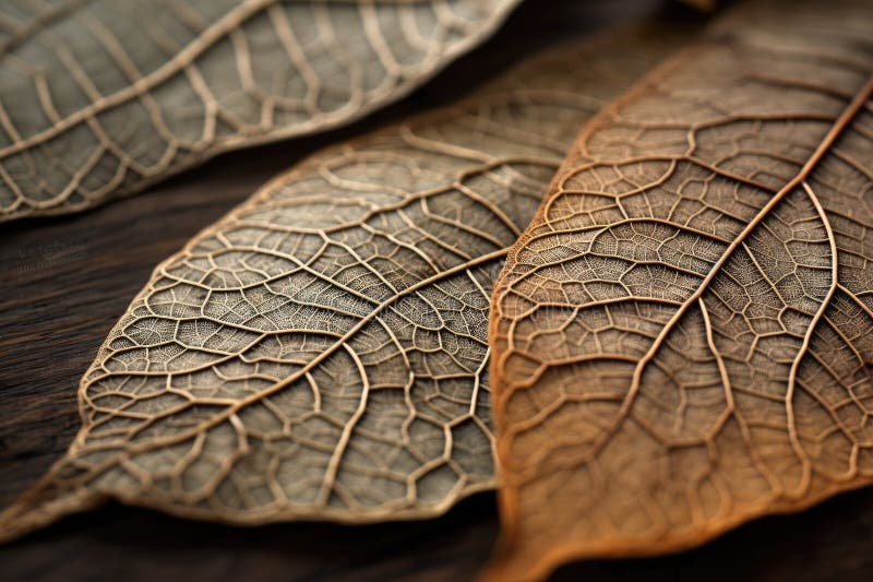 Stack of Fallen Leaves with Intricate Veins and Detailed Textures Stock ...
