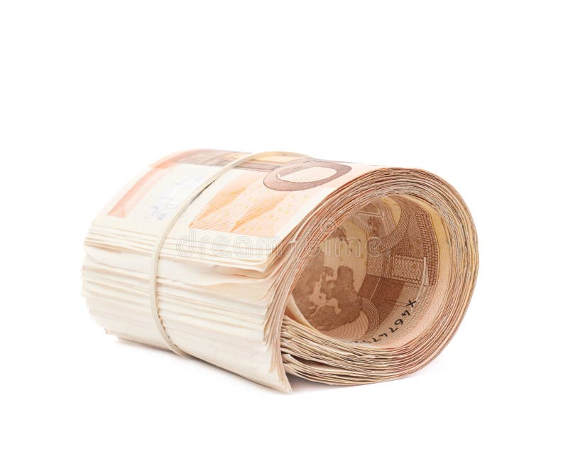 Stack of Fifty Euro Bank Notes Stock Image - Image of currency, money ...