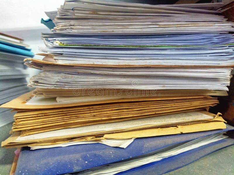 A Stack of File stock image. Image of flooring, textile - 205633755