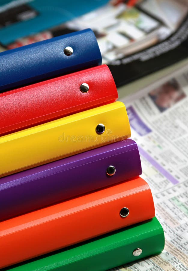 Stack of file folders stock photo. Image of color, business - 20574030